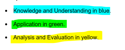 Colour-Coded Assessment